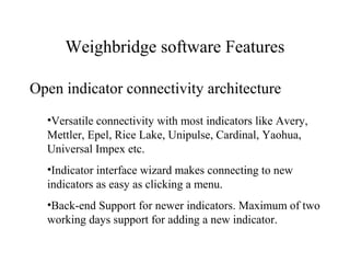 Weighbridge Software | PPT