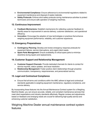 Weighing Machine Dealer annual maintenance contract system.pdf