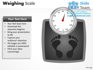 Weighing scale powerpoint presentation slides ppt templates | PDF