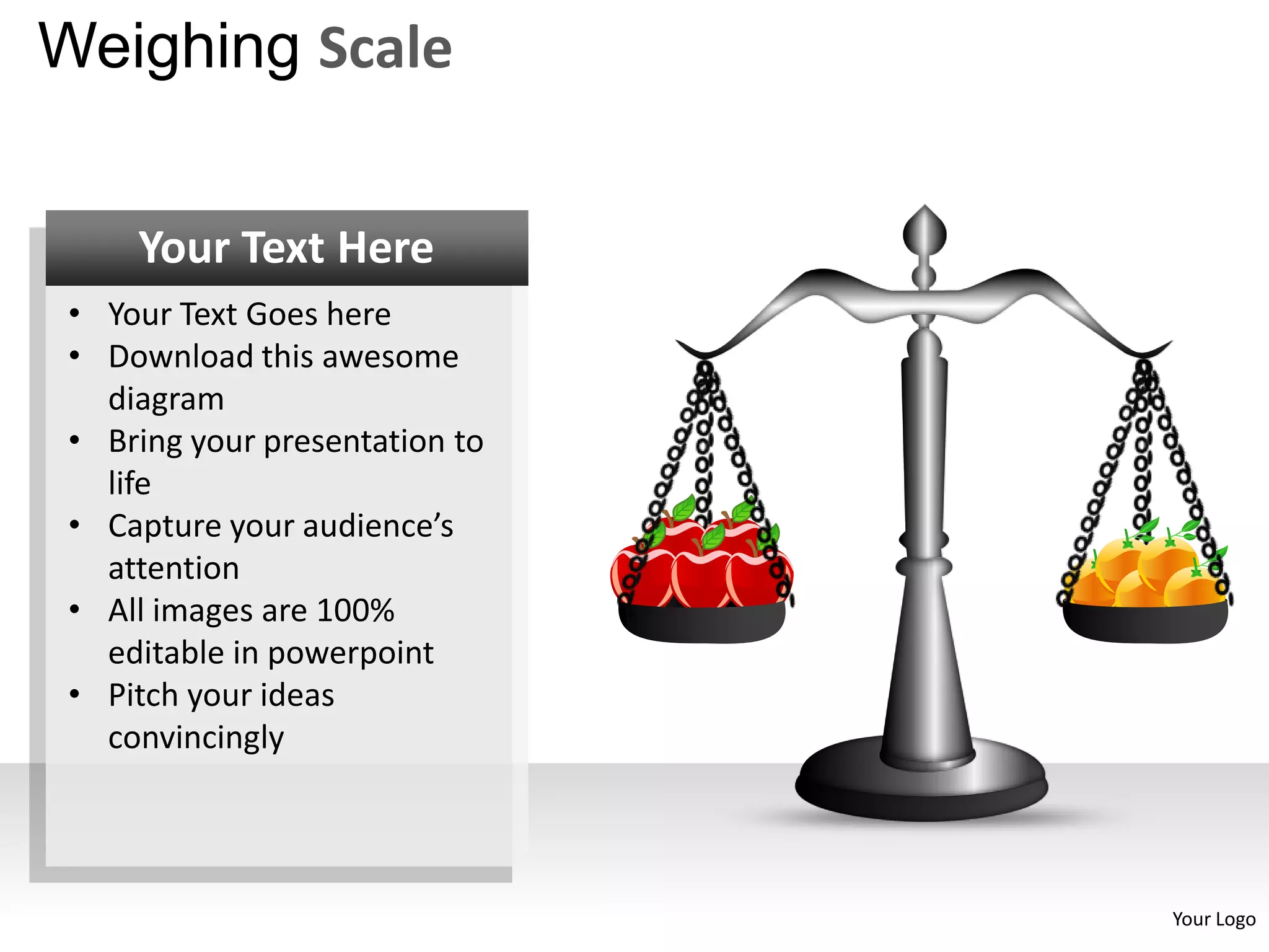 Weighing scale powerpoint presentation templates | PPTX