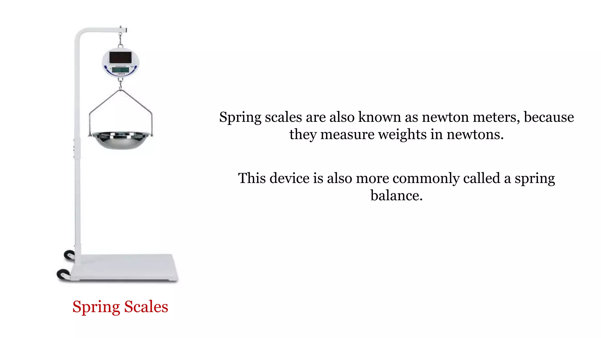 Weighing Scales and Their Types | PPTX