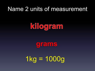 Mass Measurement Weight | PPTX