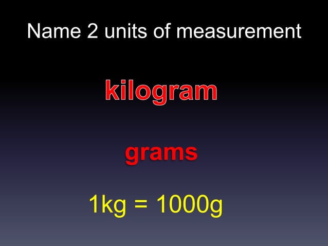 Mass Measurement Weight | PPTX