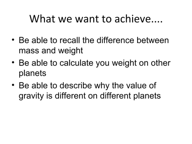 Weight and MASS.ppt
