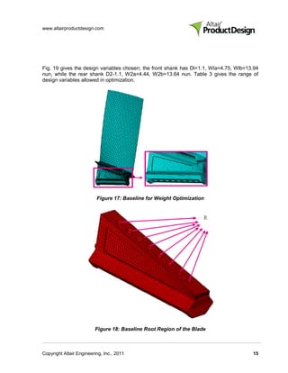 Weight Optimization of Turbine Blades - Technical Paper | PDF