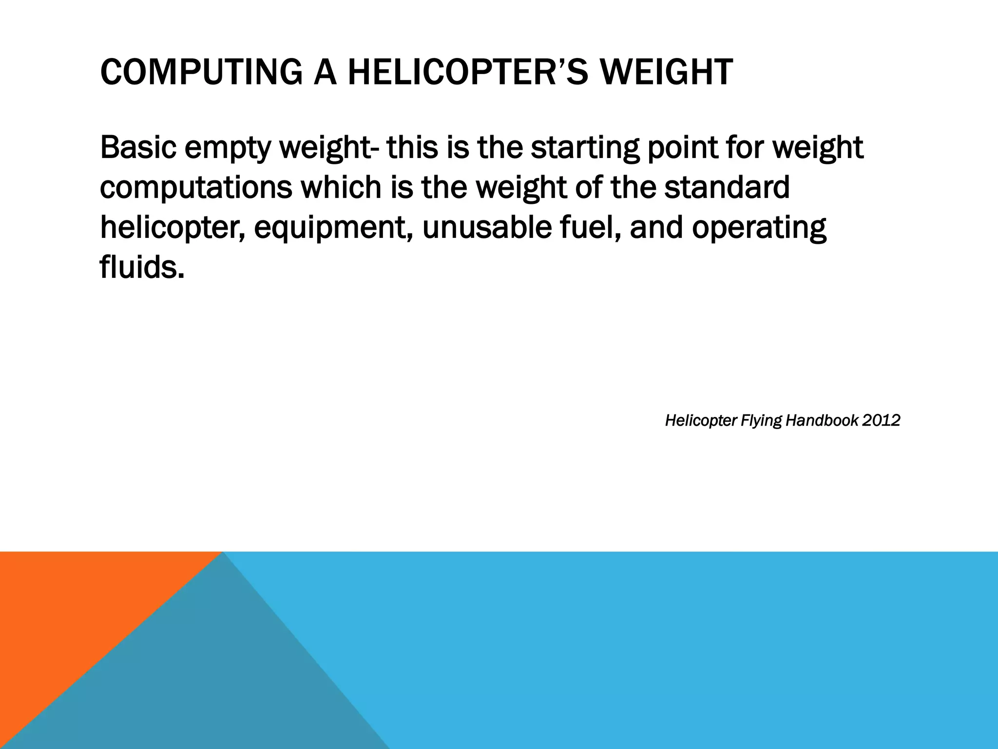 Weight and balance | PPTX