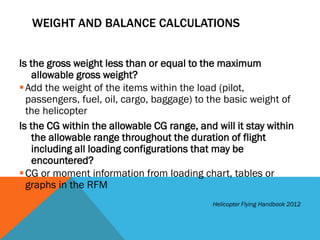Weight and balance | PPTX