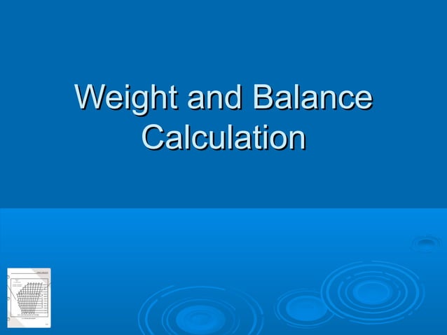 Weightandbalance | PPT | Air Travel | Travel Type
