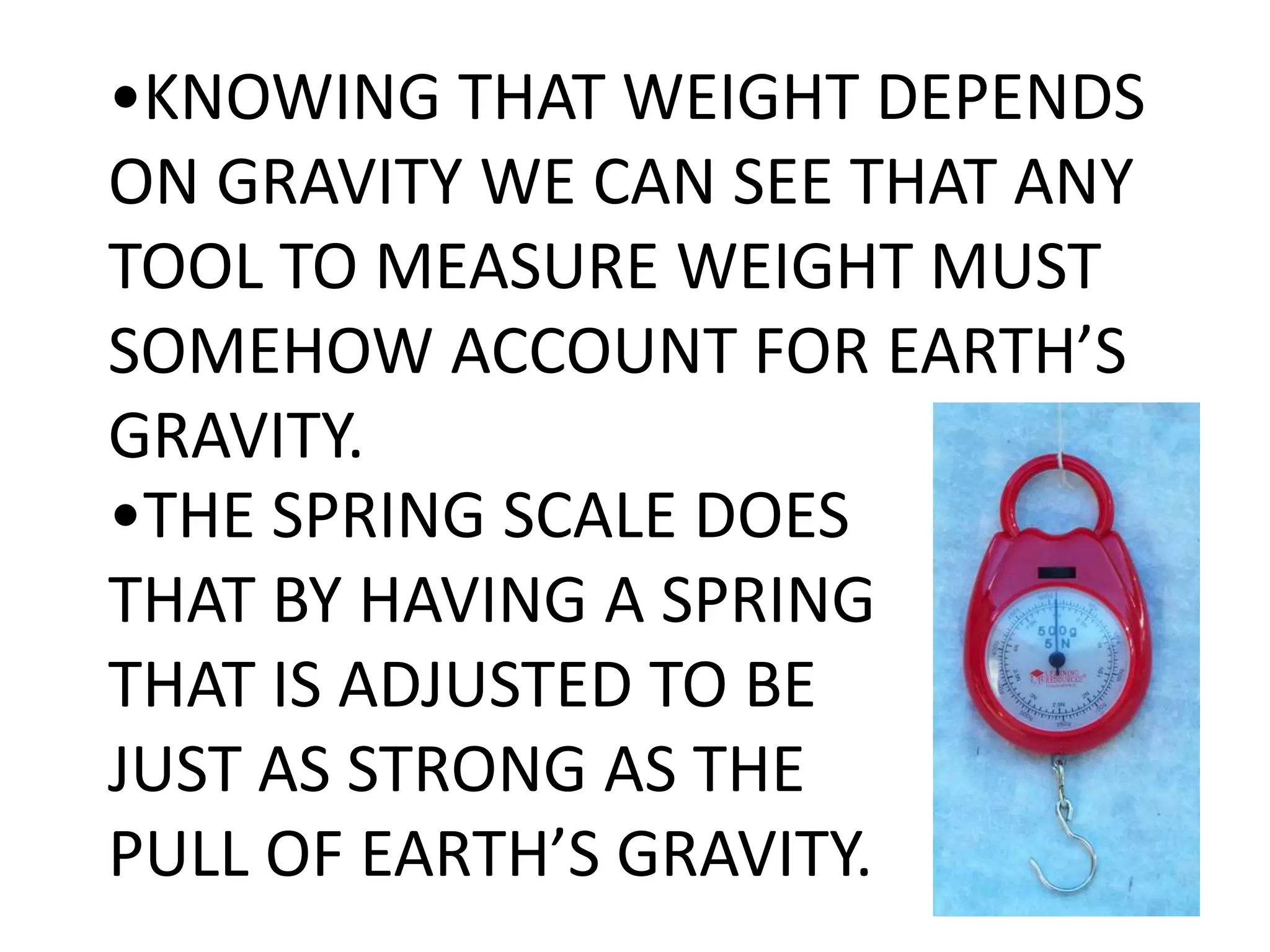 MEASURING WEIGHT & MASS (teach & measure) | PPTX