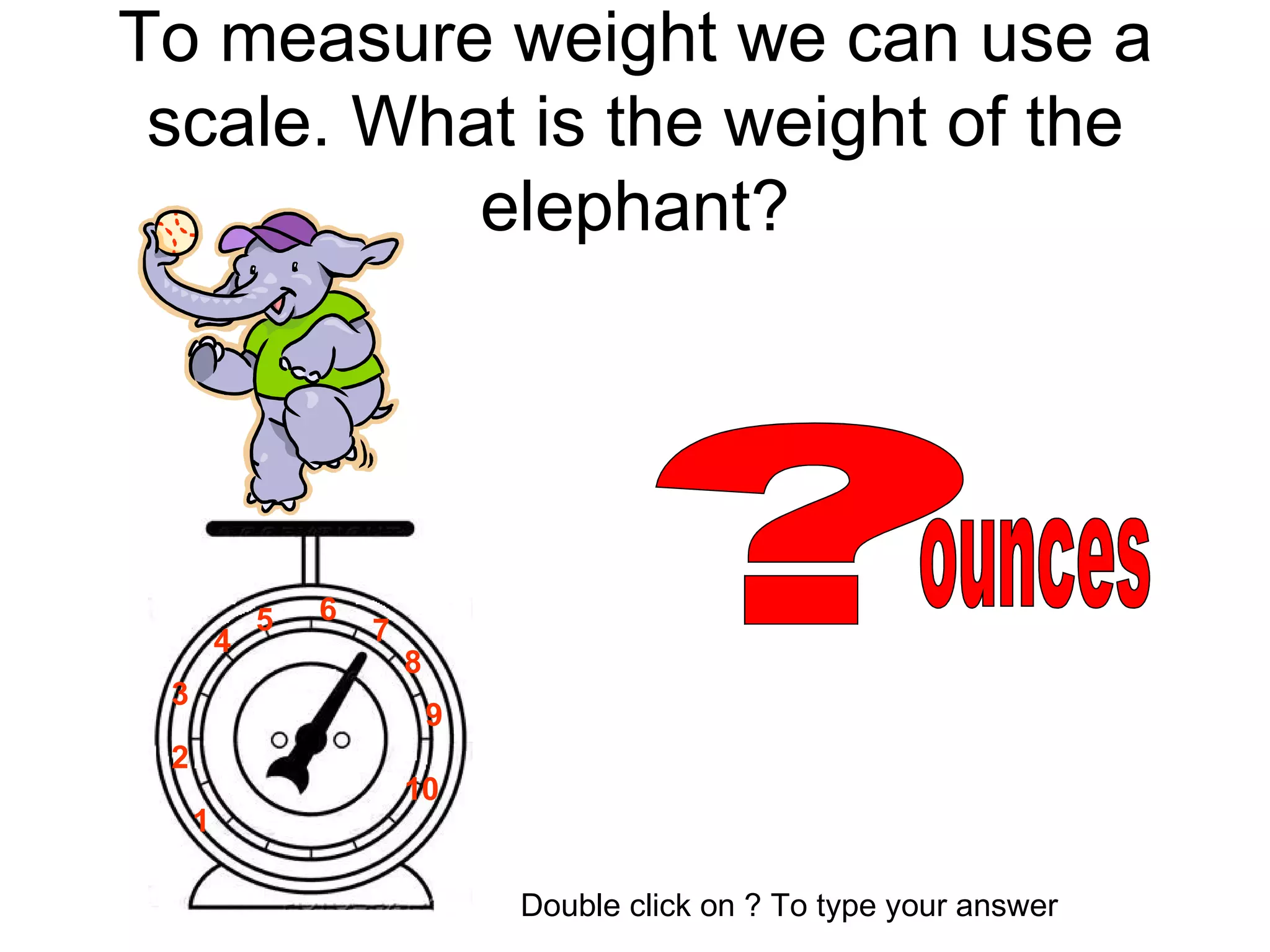 Weight and mass tools for measurement | PPT