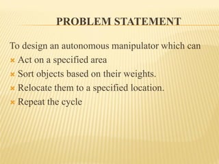 Sorting manipulator | PDF