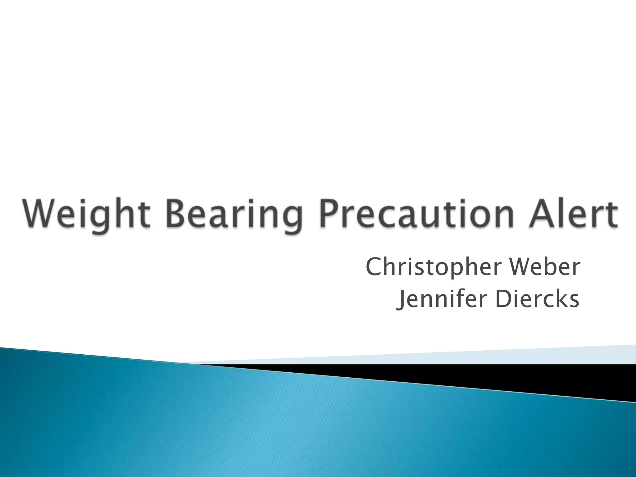 How-To Build: Weight bearing alert device | PPTX