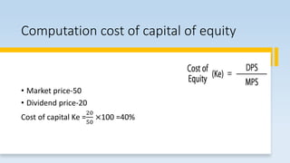 Weighted average cost of capital under book value method | PPTX