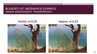 Weighted Blended Order Independent Transparency | PPTX