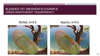 Weighted Blended Order Independent Transparency | PPTX