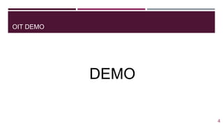 Weighted Blended Order Independent Transparency | PPTX