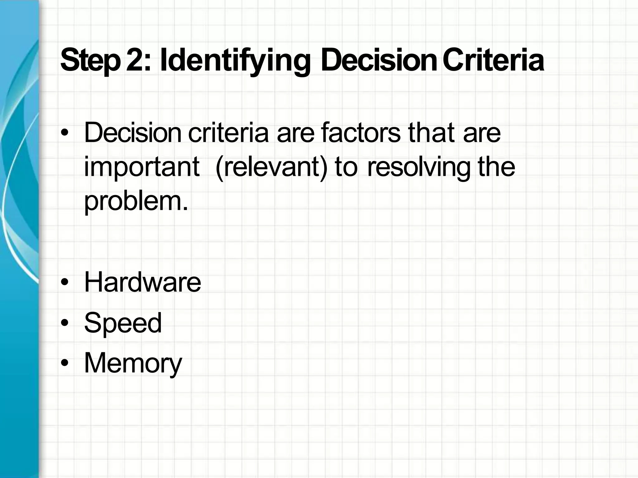 Weighted decision making | PPTX