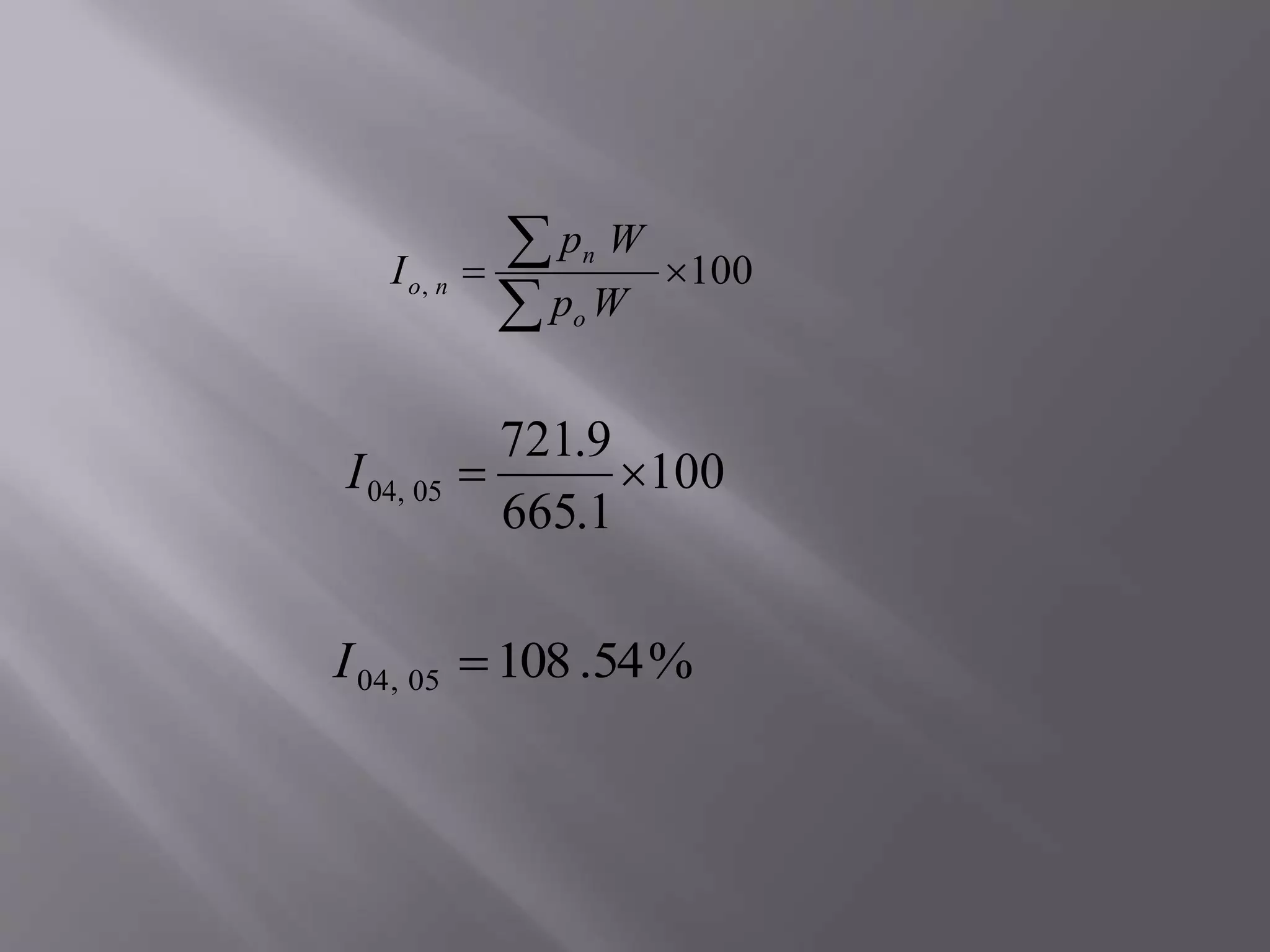Weighted Index Numbers Ppt 