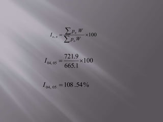 Weighted index numbers | PPTX