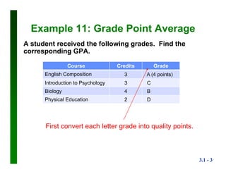 Weighted Mean - GPA | PDF