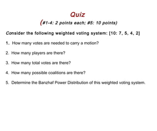 Weighted voting | PPT