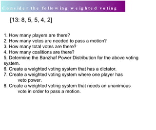 Weighted voting | PPT