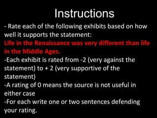 Weigh The Evidence Renaissance | PPTX