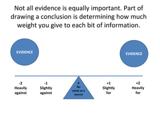 Weigh The Evidence Renaissance | PPTX