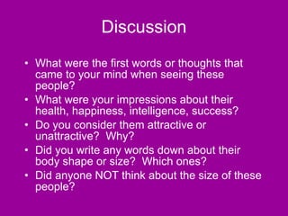 Weightism And The Myths Of Obesity | PPT