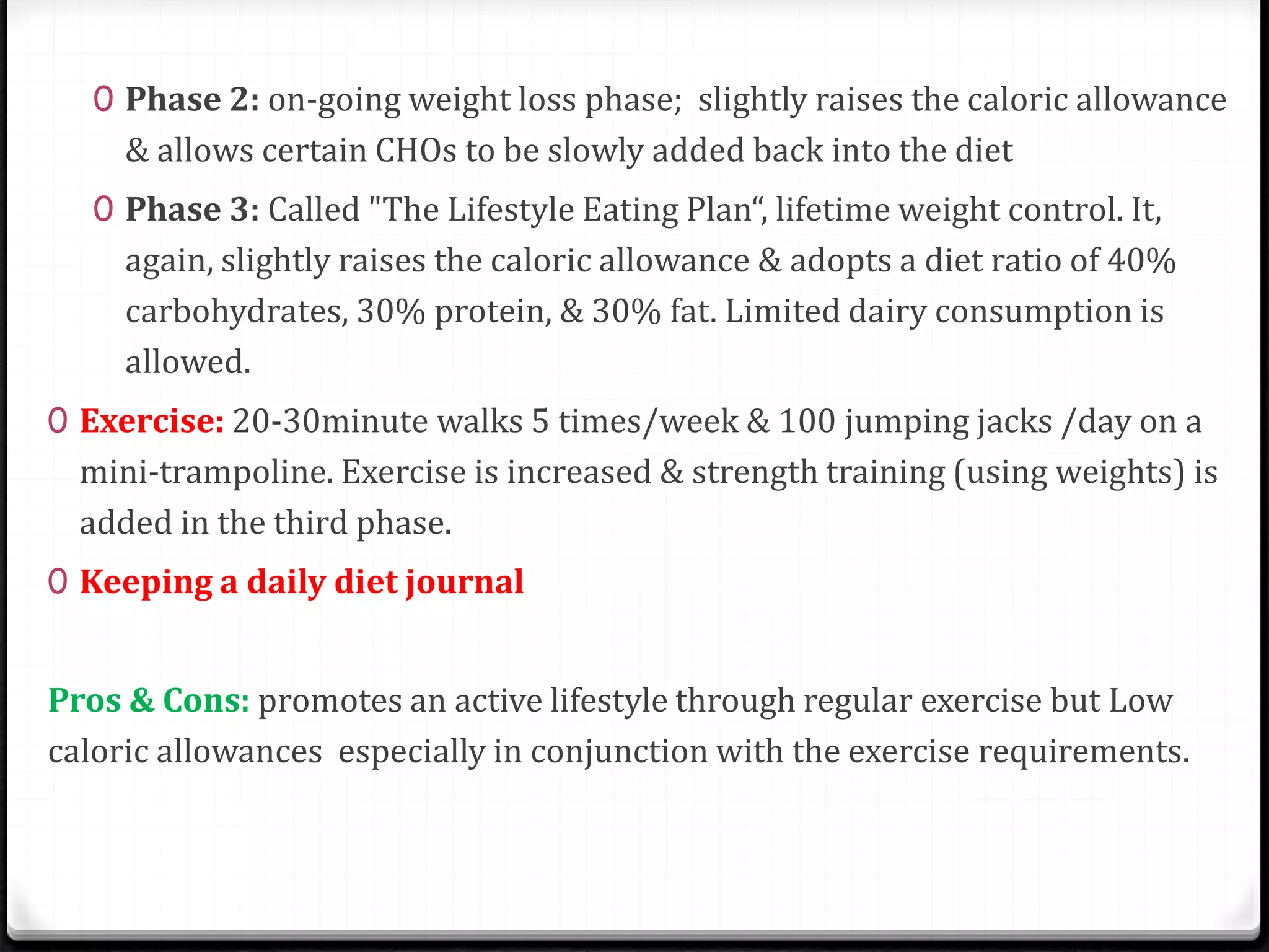Weight loss diets | PPTX