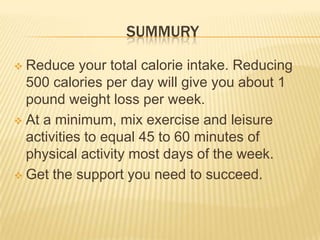 Weightloss ppt | PPTX