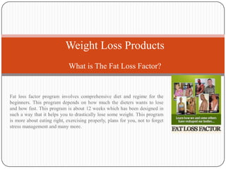 Weight loss products | PPTX