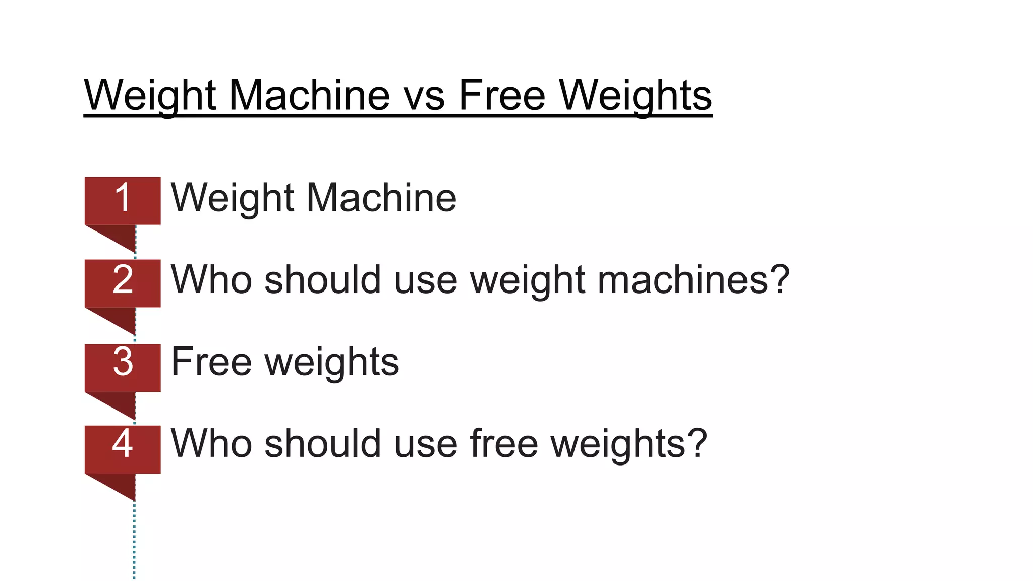 Weight Machine vs Free Weights | PPTX