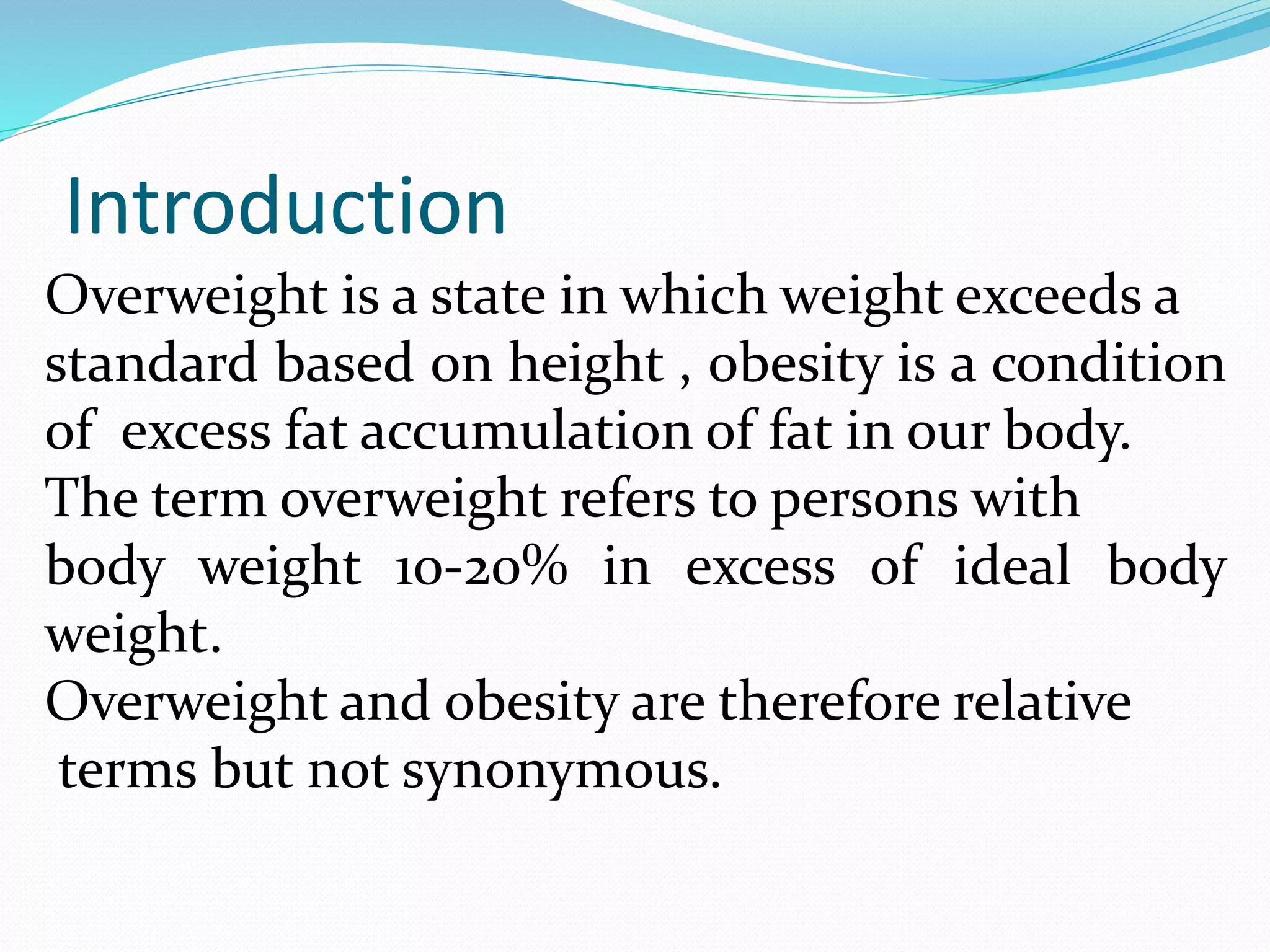 Overweight and Obesity | PPTX