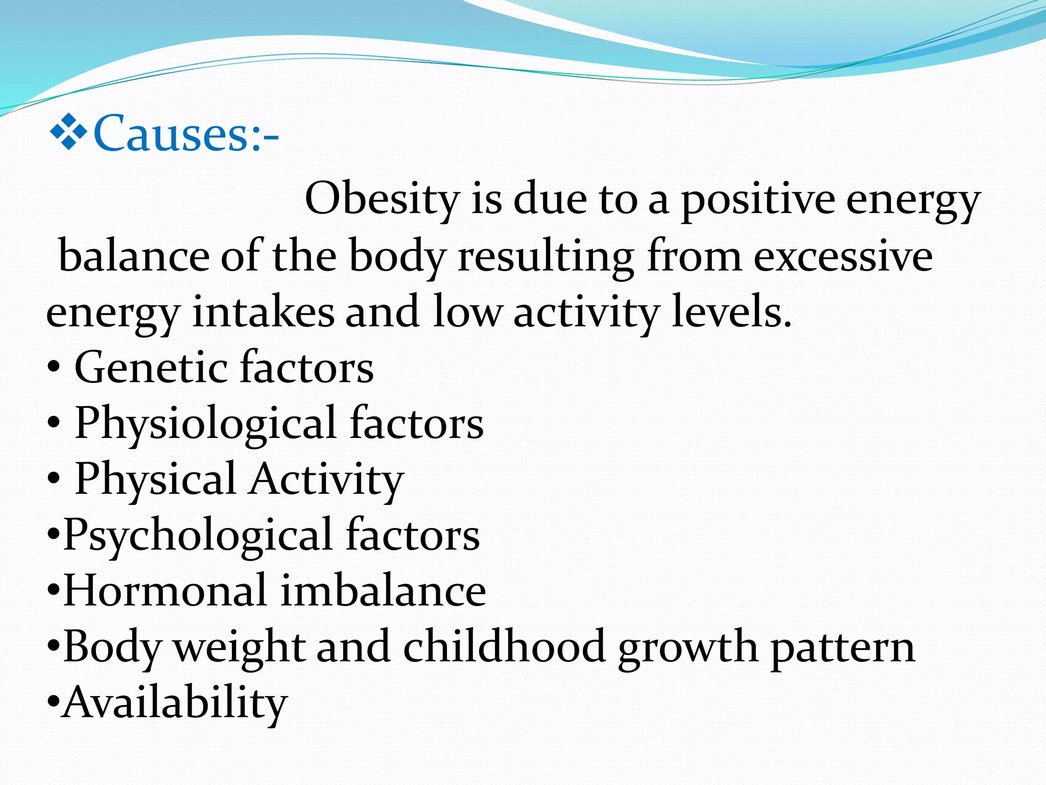 Overweight and Obesity | PPTX