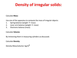 Weight massdensity | PPTX | Physics | Science