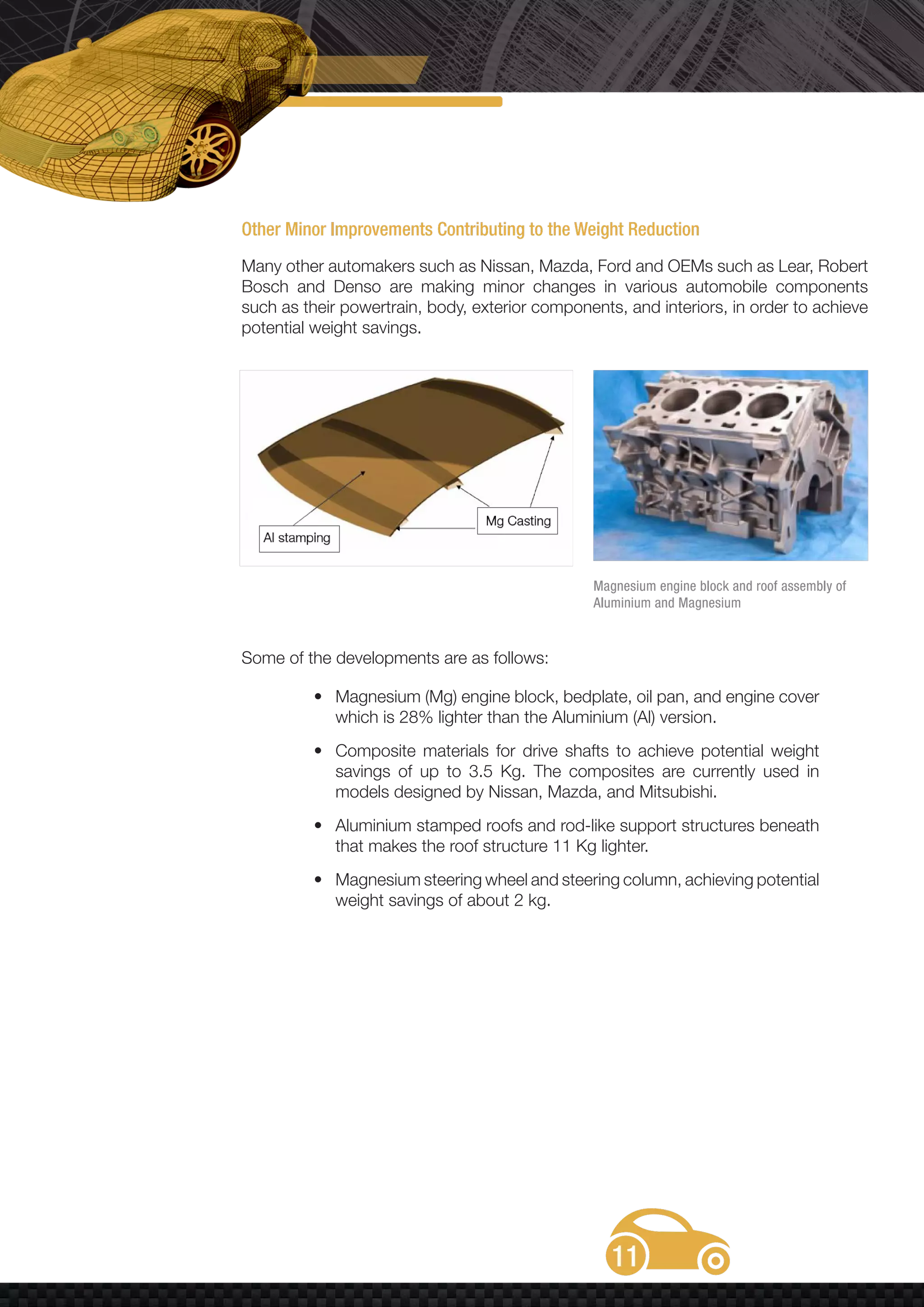 Weight reduction technologies in the automotive industry | PDF