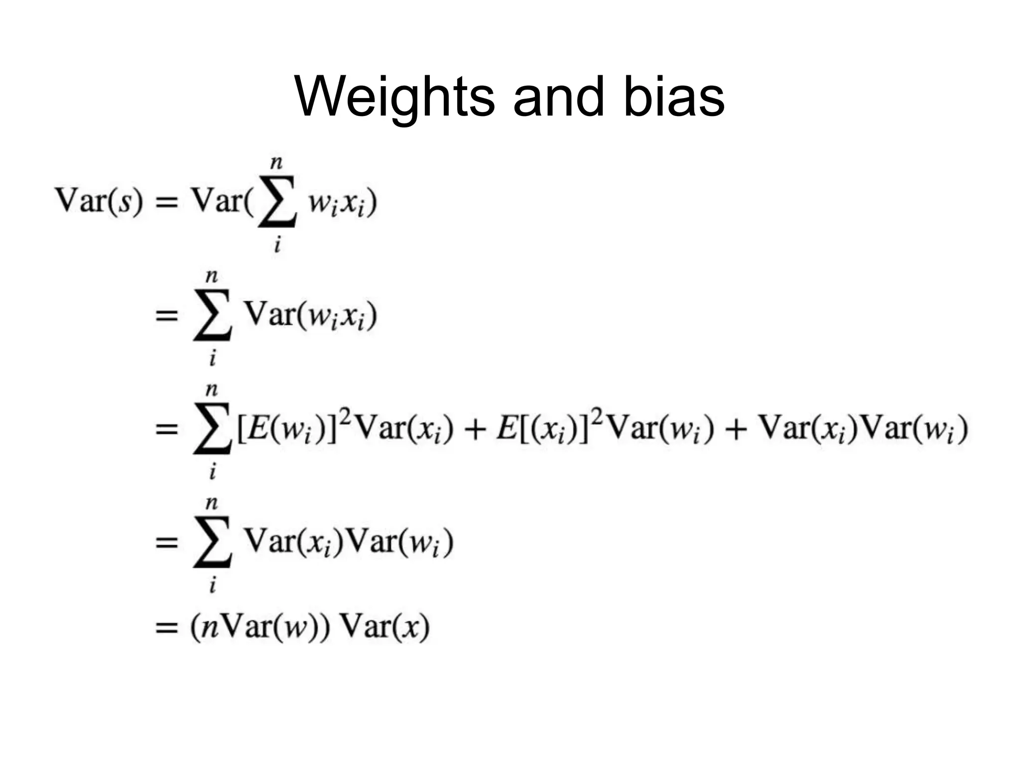Weights Initialization Ppt