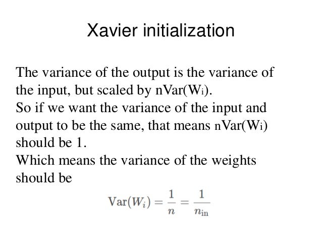 Weights Initialization