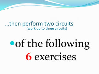 Exercise circuit | PPSX