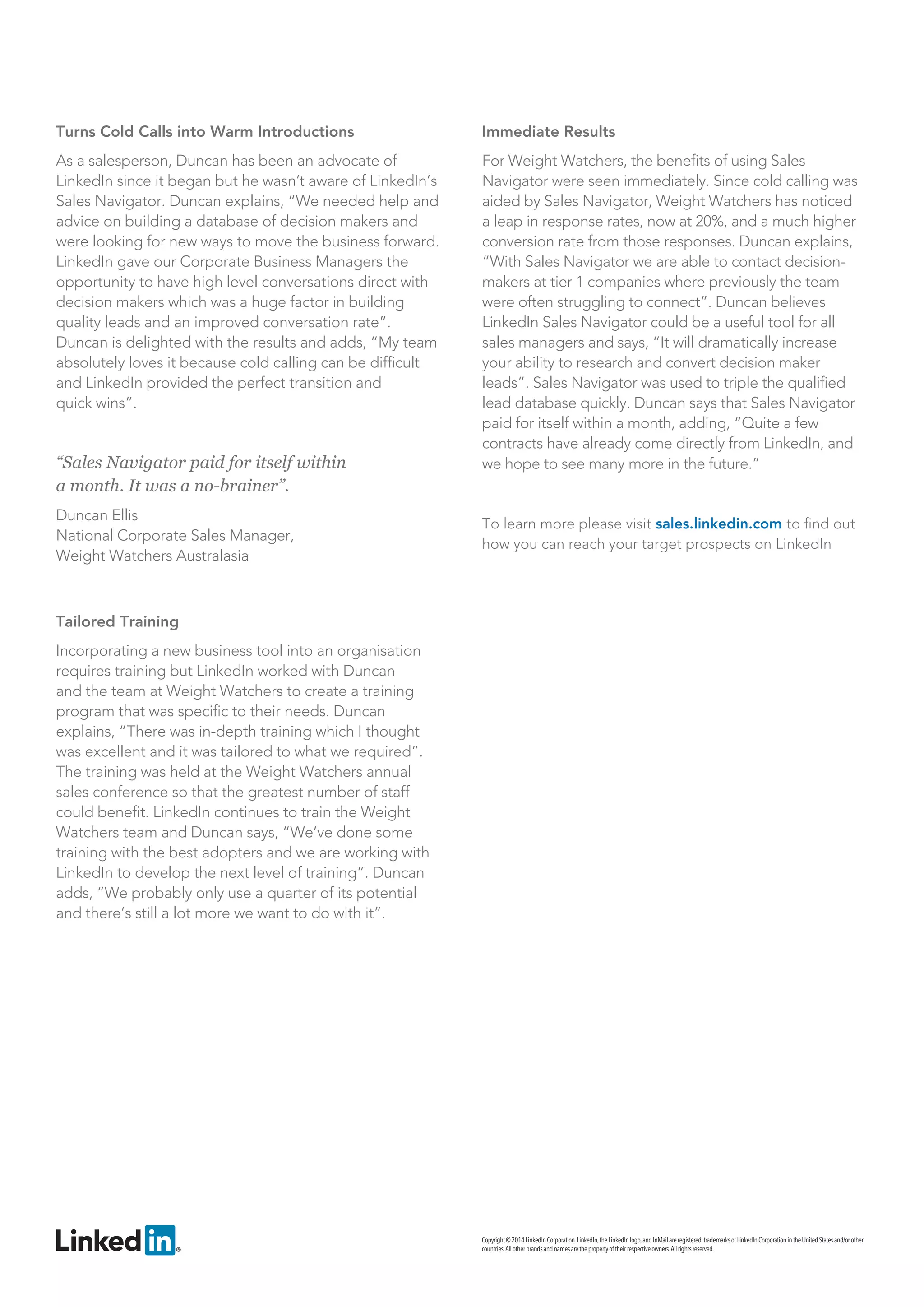 Weight watchers case study | PDF