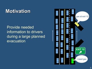 Intelligent Highway Infrastructure for Planned Evacuations | PPT