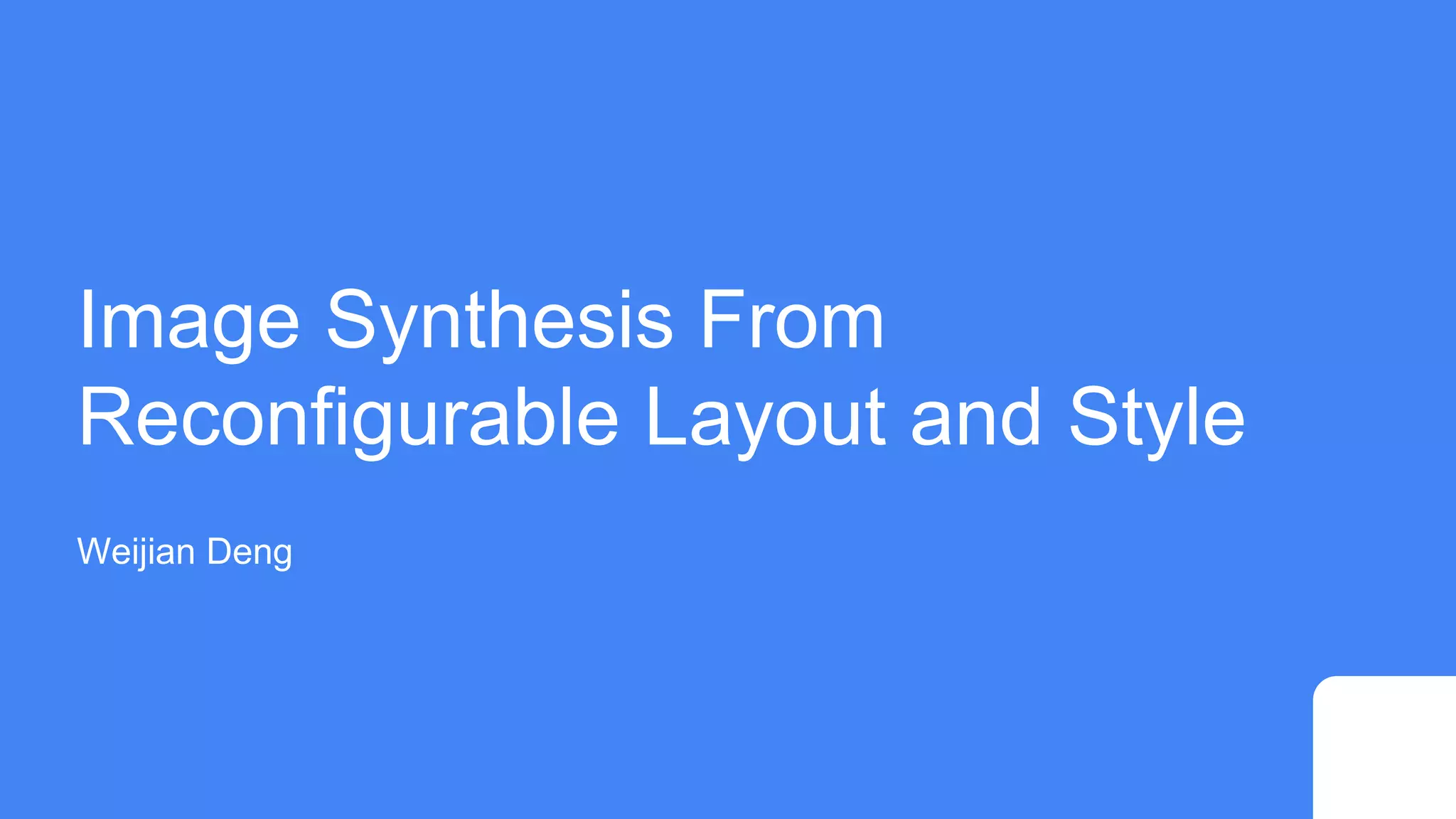 Image Synthesis From Reconfigurable Layout and Style | PDF | Graphics ...