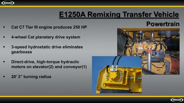 Weiler E1250A Remixing Transfer Vehicle | PPT