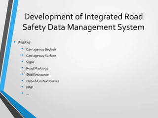 ENHANCING ROAD SAFETY MANAGEMENT WITH GIS MAPPING AND GEOSPATIAL ...