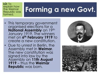 Weimar constitution | PPTX | Civic affairs | Politics