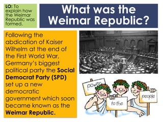 Weimar constitution | PPTX | Civic affairs | Politics