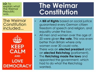 Weimar constitution | PPTX