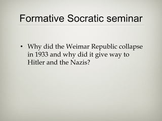 Weimar germany ppt | PPT
