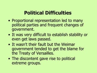 Weimar republic | PPT